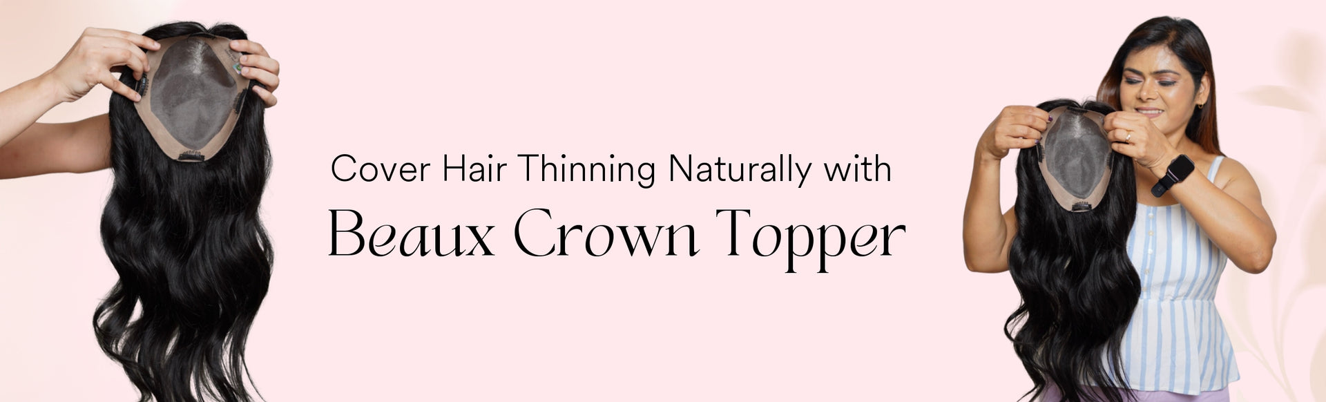 Buy 100% Real Human Hair Crown Topper | Crown Topper Hair Extensions ...